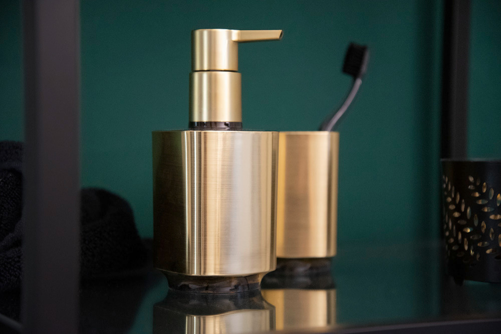 Set accesorii baie AURON, dozator sapun lichid + perie de toaleta + cos ...