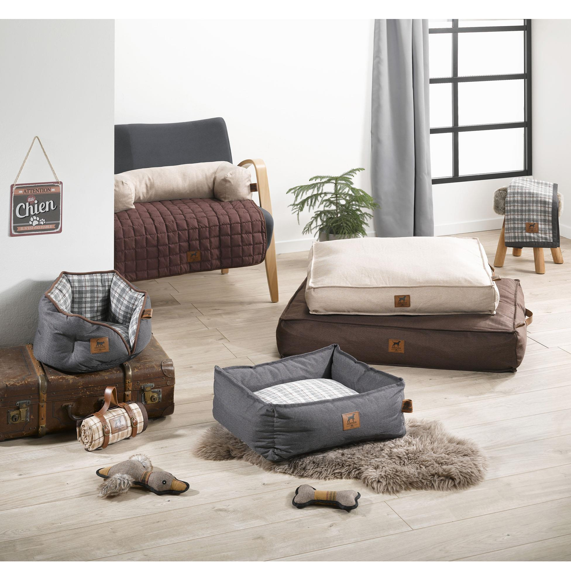 Pat caine, dreptunghiular din poliester, 65 x 60 cm ecru