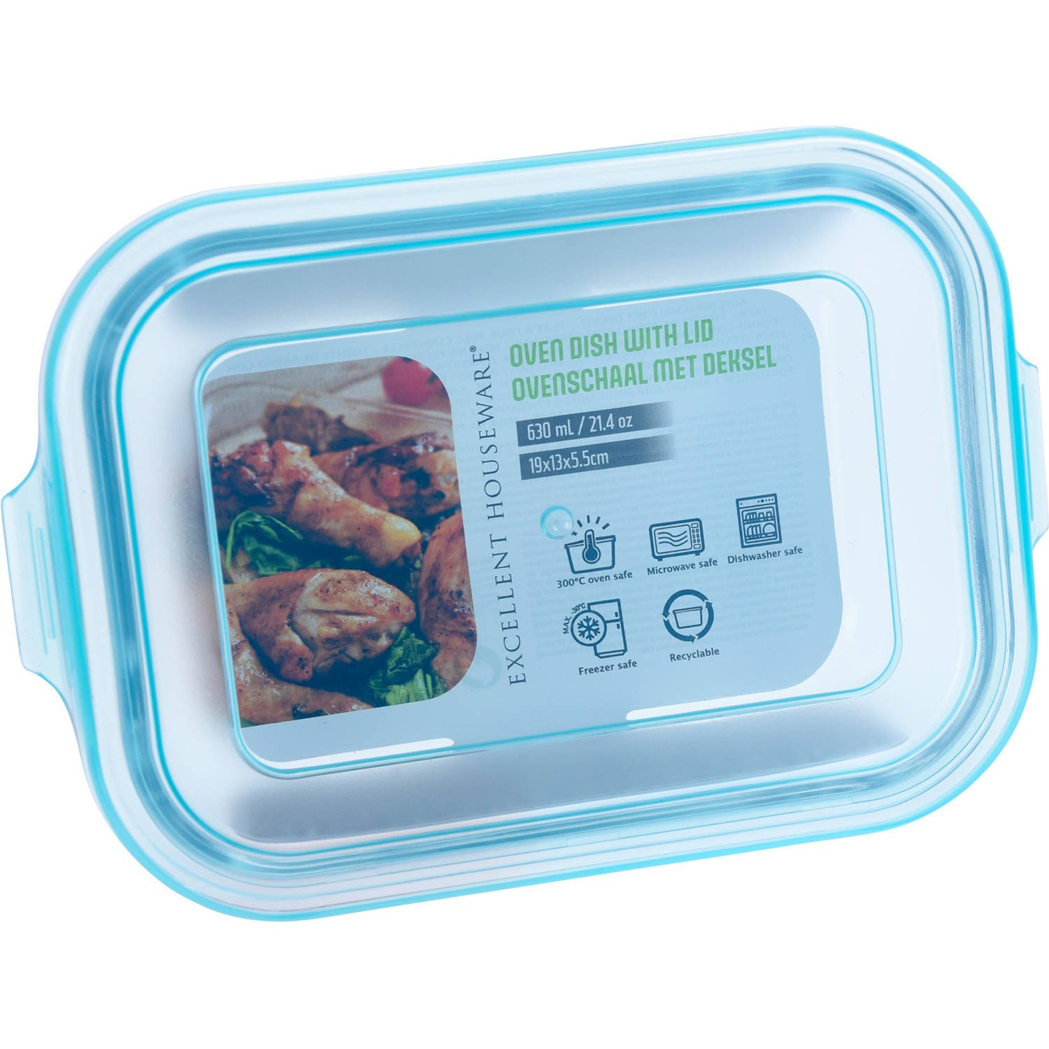 Recipient cu capac din plastic, 630 ml