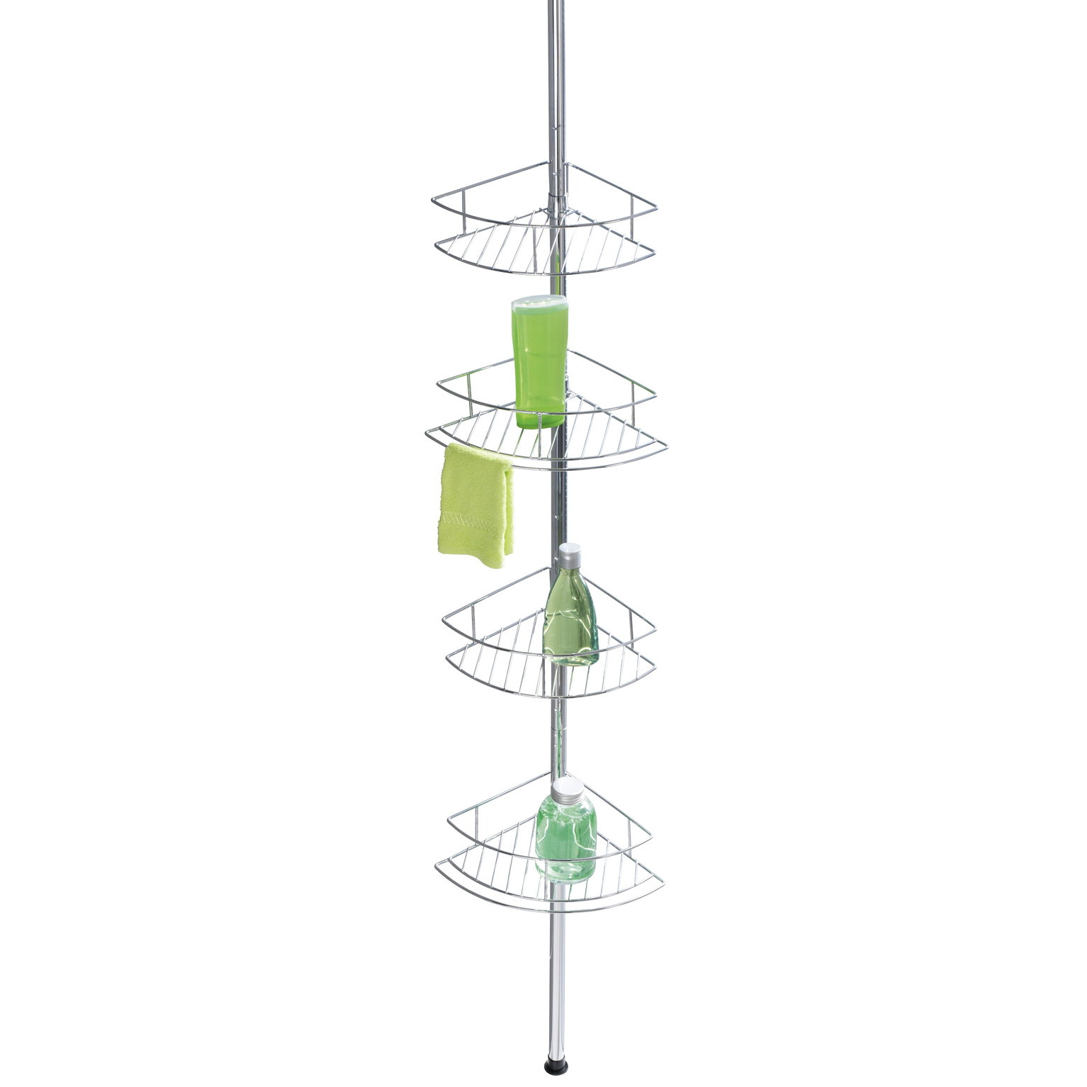 Raft telescopic pentru duș DOLCEDO, 4 niveluri, WENKO, auriu argint