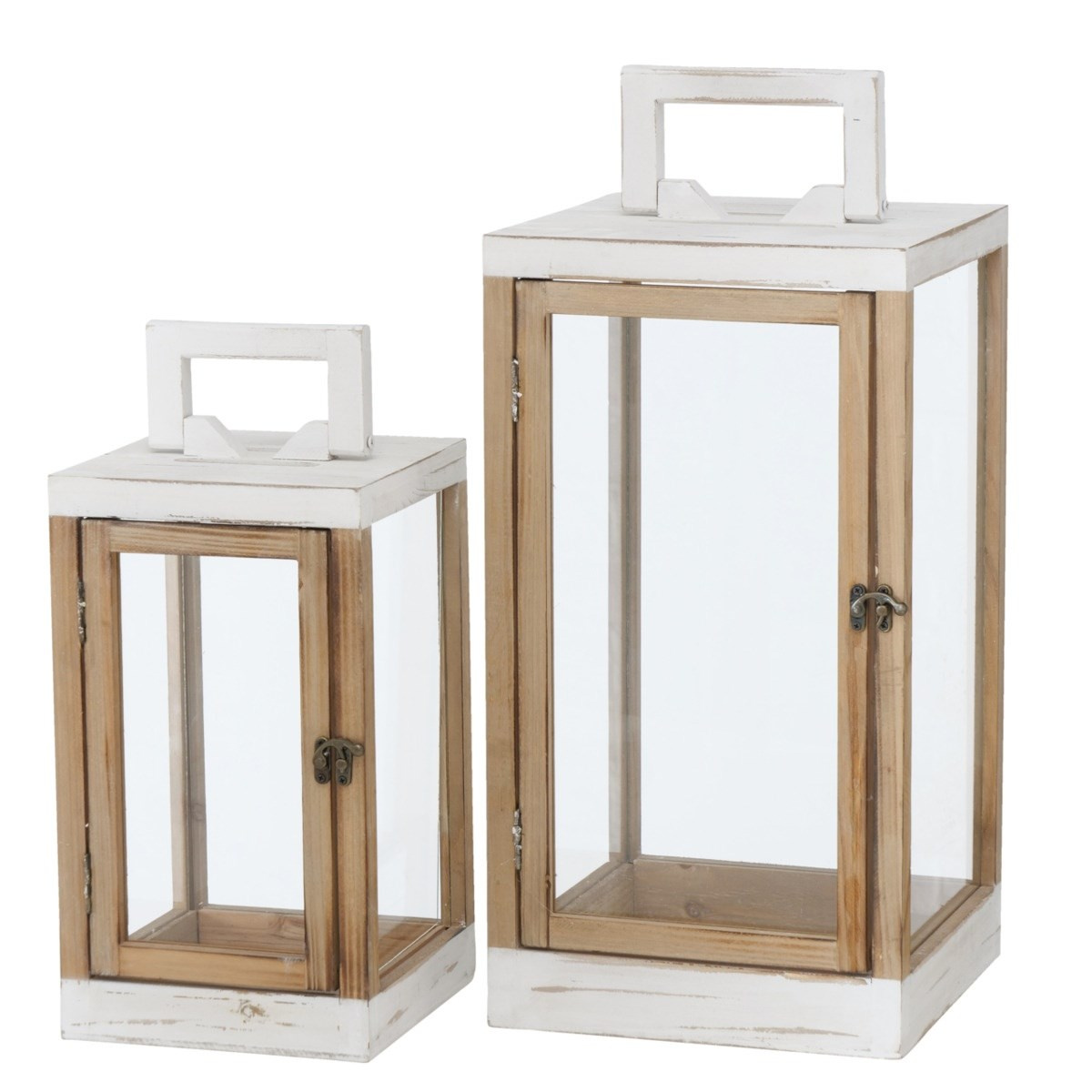 Felinare din lemn QUINTO, brad chinezesc, 2 buc