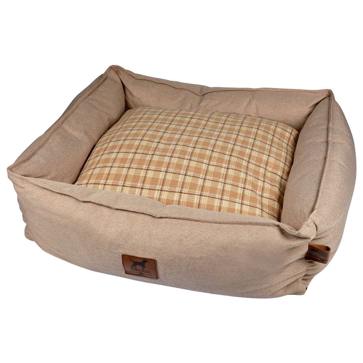 Pat caine, dreptunghiular din poliester, 65 x 60 cm ecru