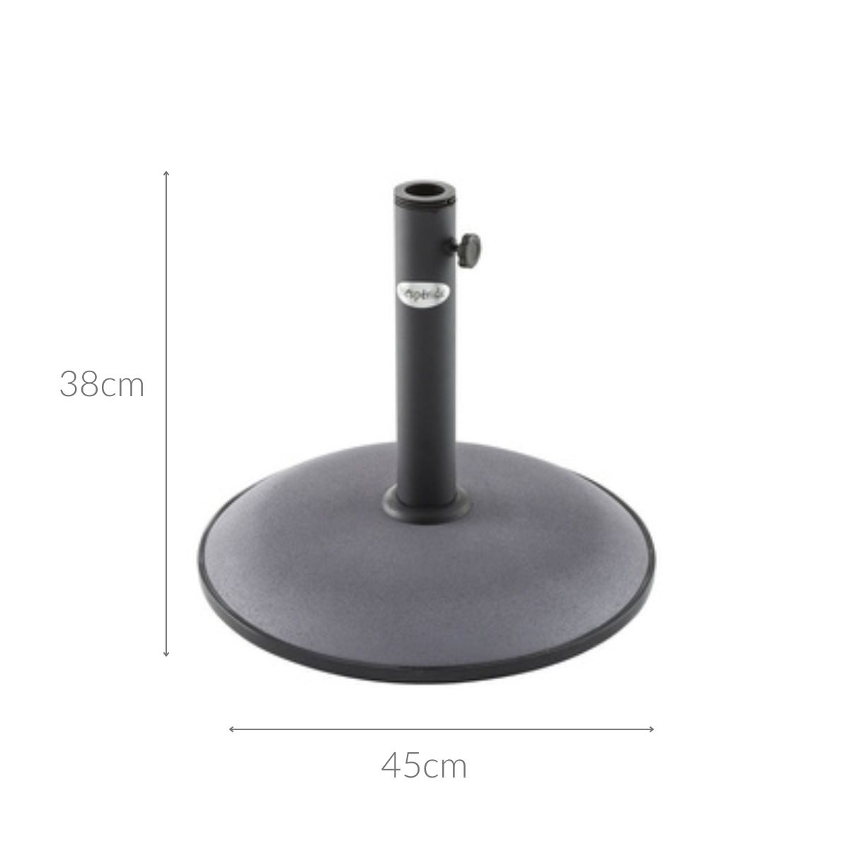 Suport pentru umbrele de gradina, baza de beton, 15kg